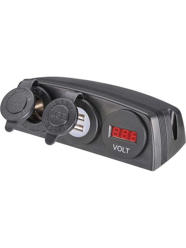 Buy Narva HD Surface Mount Accessory/Dual Usb & 12/24V Dc LEDV Metres ...