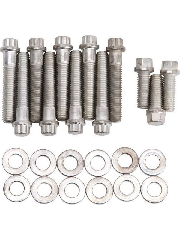 Buy Edelbrock Intake Manifold Bolt Kit 12 Point / Hex Head Steel ...