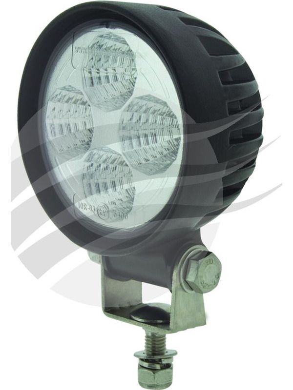 Buy Autolamps LED Round Work Lamp 10-30V Flood Beam 4X 3Watt Leds 50cm ...