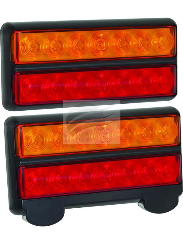 Buy Autolamps Pkt 2 LED Stop/Tail/Indic Lamp 12V w/ Licence Plate Lamp ...