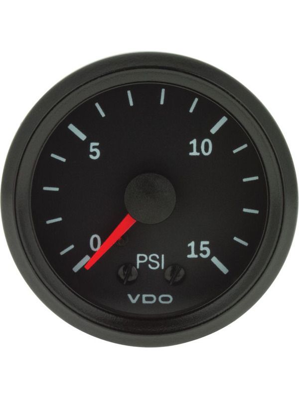 Buy VDO Pressure Gauge Mechanical 0-15Psi, 52mm Cockpit Vision Eg0147 ...