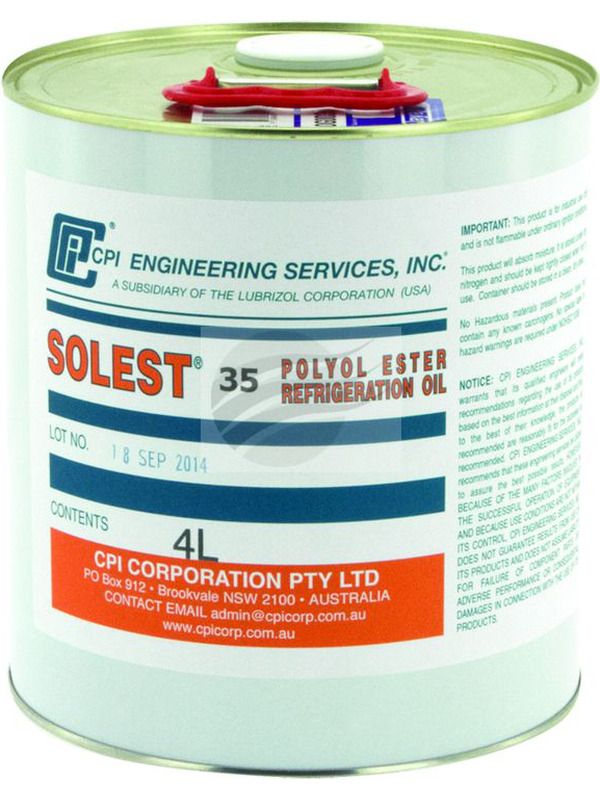 Buy Jayair Solest 35 Refrigerant Oil 4 Litre Can For R404A OG0035 ...