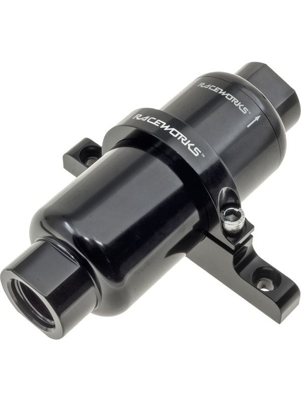 Buy Raceworks 50mm Billet Fuel Filter Bracket Black ALY-076BK Online ...