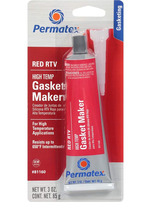Buy Permatex High Temperature Red Rtv Silicone Gasket Maker 85G Px81161 ...