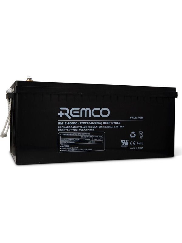 Buy Remco 214.4Ah Deep Cycle with T11 AGM (Absorbent Glass) 12V Battery ...