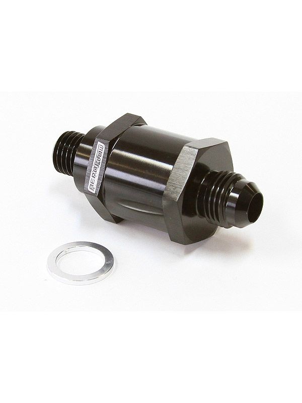 Buy Aeroflow EFI Fuel Pump Check Valve -6AN (M12 x 1.5mm) Black AF615 ...