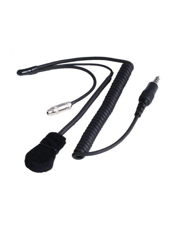 Buy Rugged Radios Helmet Boom Mic 4-Conductor Standard Flex 3.5mm Input ...