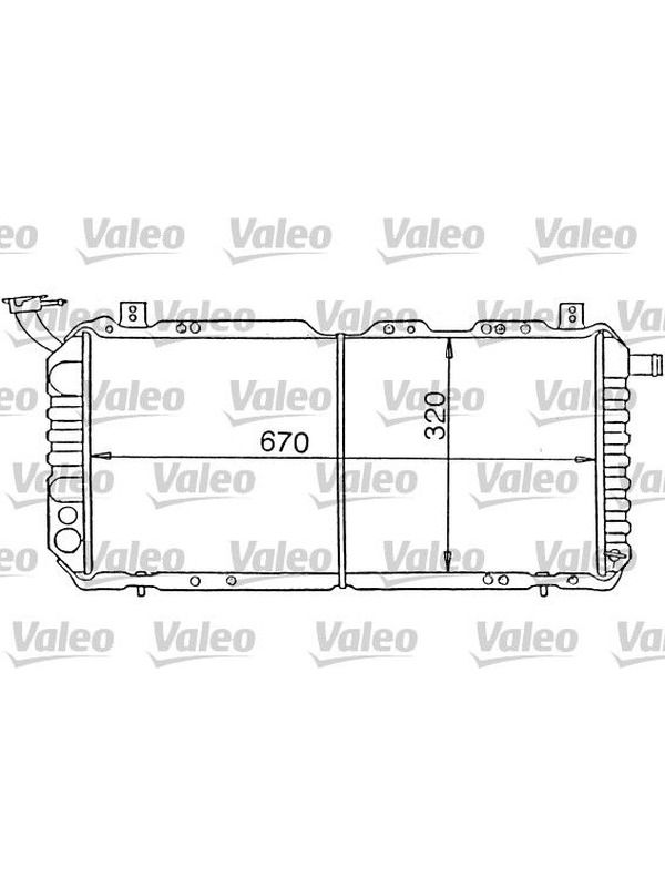 Buy Valeo Radiator Engine Cooling w/o Coolant Regulator 322mm Width ...