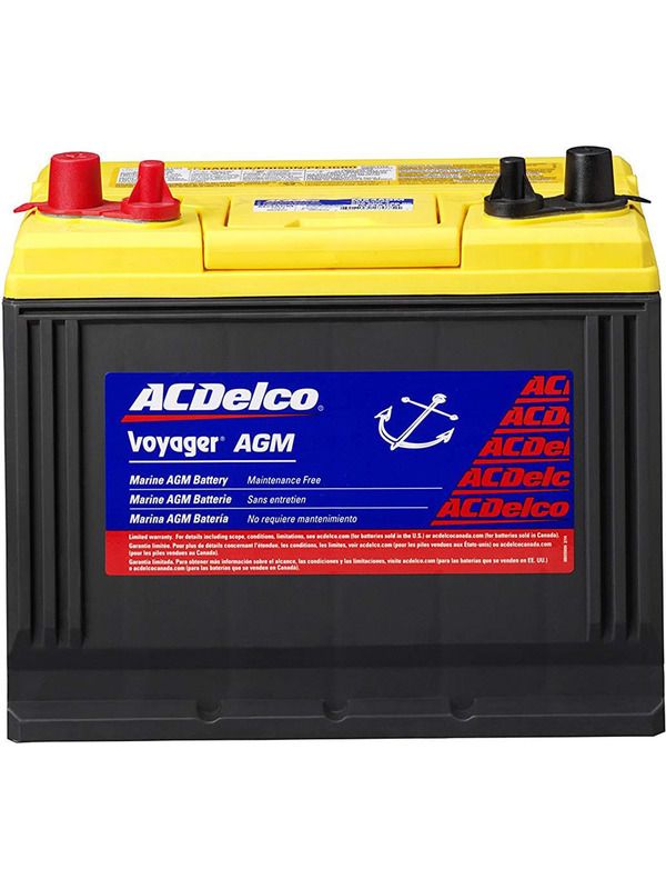 Buy AC Delco Battery AGM Deep Cycle 12V 625 Cranking Amps Top Terminals ...