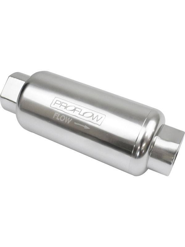 Buy Proflow Fuel Filter Inline Mount 10 Microns Aluminium Silver 90mm ...