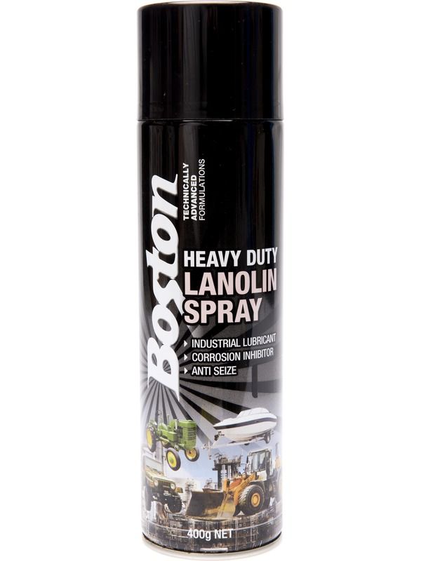 Buy Boston Heavy Duty Industrial Lubricant Lanolin Spray 400g 78634 ...