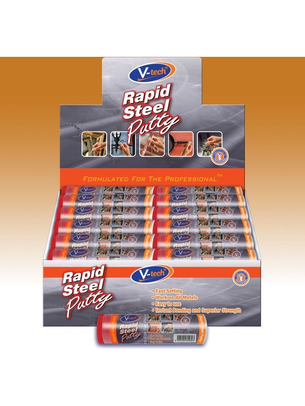 Buy V-Tech Rapid Steel Putty Display 24 Pieces VT1382OZ Online | Rolan ...