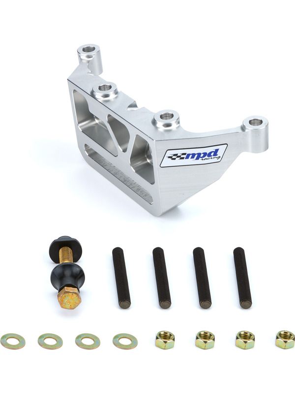 Buy MPD Racing Panhard Bar Bracket Axle Mount Bolt-On Aluminum Clear ...