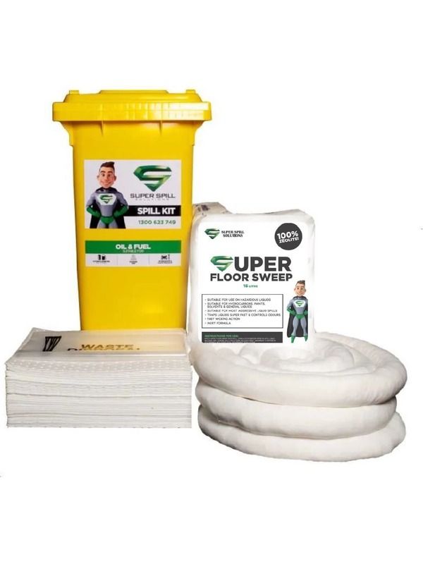 Buy Super Spill Solutions 120L Oil & Fuel Spill Kit Premium SSS-120L ...