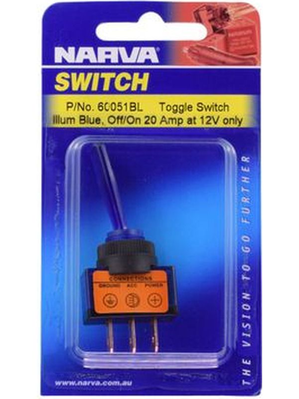 Buy Narva Illuminated Off/On Toggle Switch Blue 60051BL Online | Rolan ...