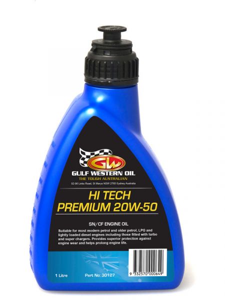 Buy Gulf Western Hi Tech Grade Engine Oil 20W-50 SN/CF 1L 30127 Online ...