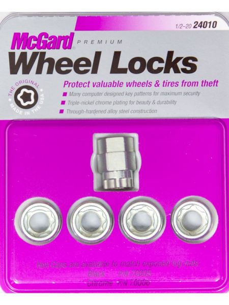 Buy Mcgard Wheel Lock Premium 1/2-20 in Thread Cone Seat Open End Key ...