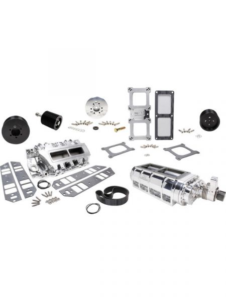 Buy The Blower Shop Supercharger System 250 Roots Style Dual 4150 Setup ...