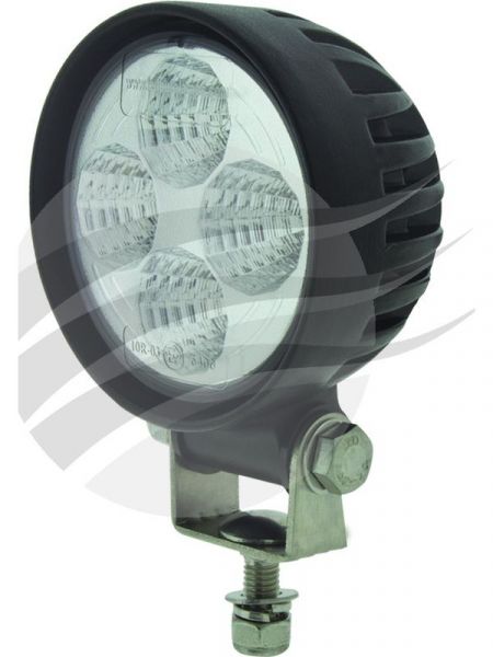 Buy Autolamps LED Round Work Lamp 10-30V Flood Beam 4X 3Watt Leds 50cm ...