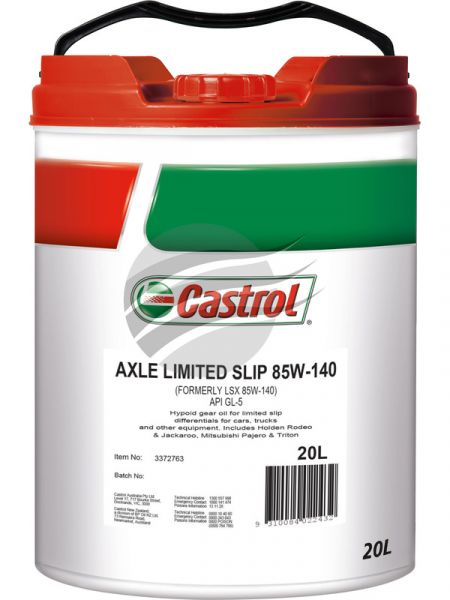 Buy Castrol 85W140 Gl-5 Axle Limited Slip Differential Fluid 20 Litre ...