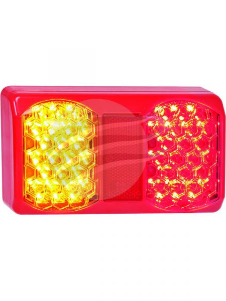 Buy Autolamps LED Stop/Tail/Indicator Lamp 12/24V w/ Reflector Red Pck ...
