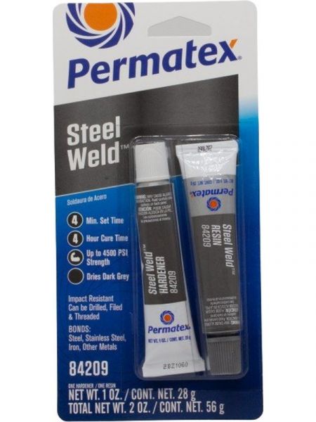 Buy Permatex Steel Weld Epoxy Tube Resin & Hardener 25ml 84209 Online ...