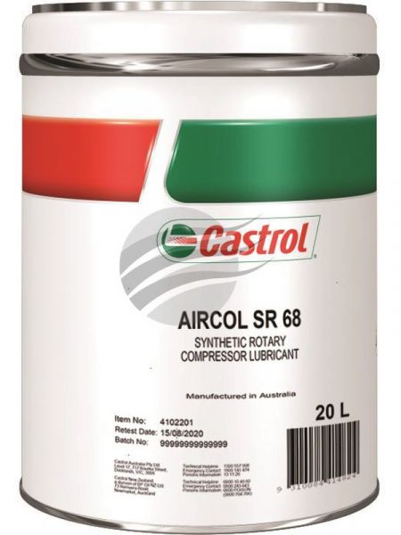 Buy Castrol Aircol SR 68 Synthetic Turbo Rotary Compressor Oil 20 ...