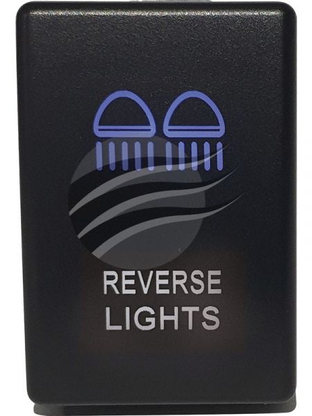 Buy Lightforce Push Button Switch On/Off 12V Reverse Logo Blue/White ...
