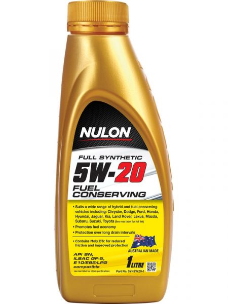 Buy Nulon Full Synthetic 5W-20 Fuel Conserving Engine Oil 1L SYN5W20-1 ...