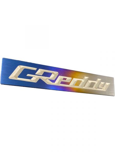 Buy Greddy Titanium Intake Manifold Badge 105mm X 20mm 18000201 Online ...