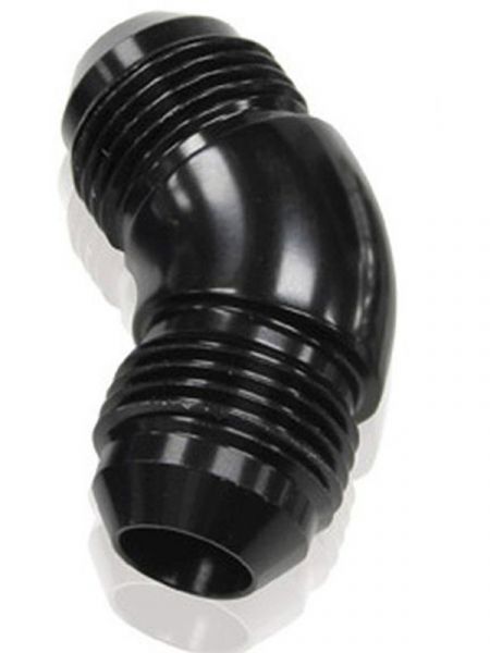 Buy Aeroflow 45 Degree Full Flow AN Union -4AN Black AF527-04BLK Online ...