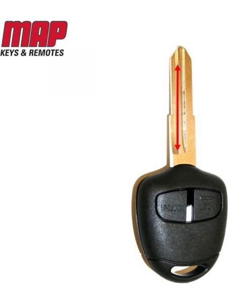 Buy MAP Shell & Key Replacement 2 Button Left Hand Cut Key Blade KF375 ...
