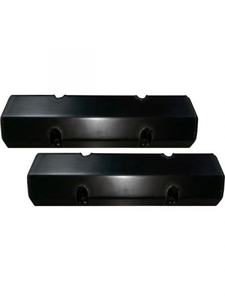 Buy Triple X Valve Cover Set Billet Rail Black For SBC SC-EG-0003BLK ...