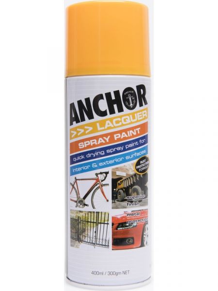 Buy Anchor Lacquer Paint Aerosol Spray Chrome Yellow 300g 47836 Online ...
