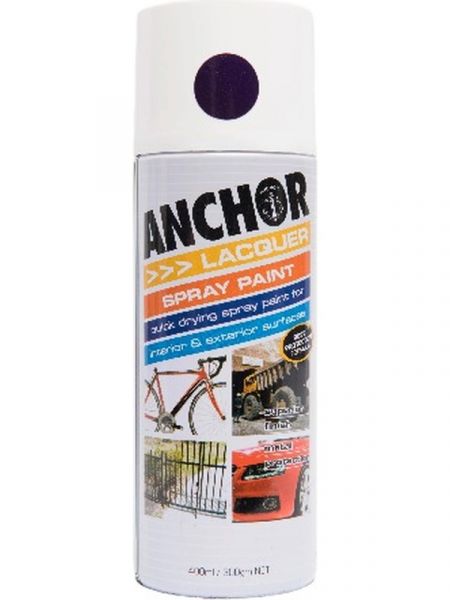 Buy Anchor Lacquer Paint Aerosol Spray Light Purple 300g S340 Online ...