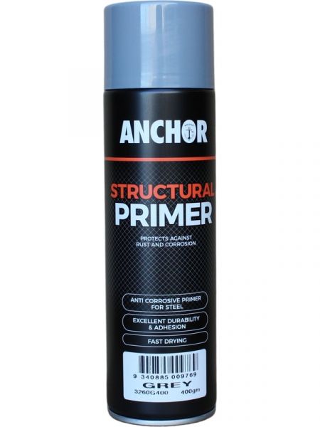 Buy Anchor Structural Primer Industrial Paint Grey Aerosol Spray 400g ...