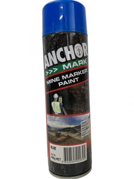 Buy Anchor Mine Marker Paint Aerosol Spray Blue 400g MM08 Online ...