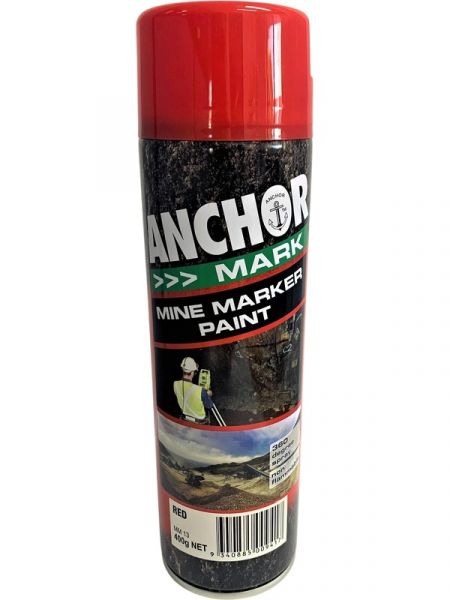 Buy Anchor Mine Marker Paint Aerosol Spray Red 400g MM13 Online | Rolan ...