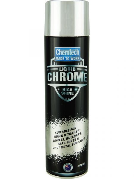 Buy Chemtech Liquid Chrome High Shine Aerosol Spray Paint 400g CHSLC ...