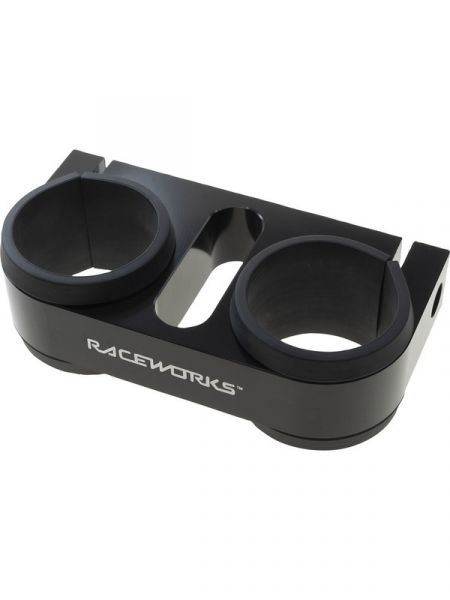 Buy Raceworks Black Billet Twin Pump Bracket Suits Pierburg/Walbro ALY ...
