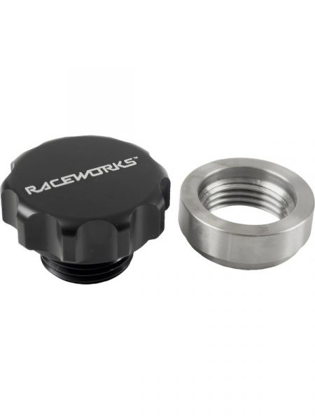 Buy Raceworks Weld On Steel Diff Filler w/ Black Aluminium Male Cap RWF ...