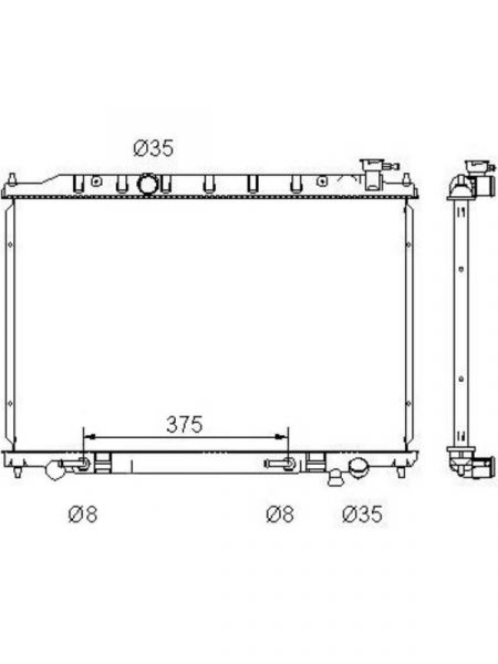 Buy Alcius Radiator RADN184A Online | Rolan Australia