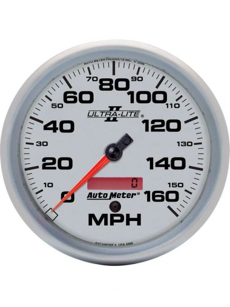 Buy Auto Meter 5" Speedometer, 0-160 MPH, Electric, Ultra-Lite II 4989 ...