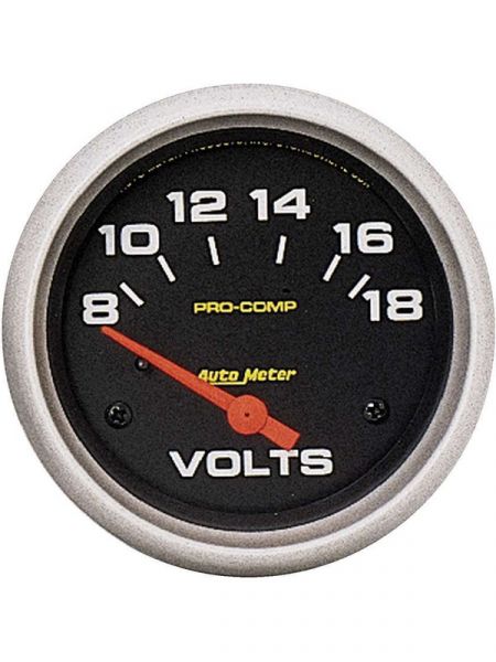 Buy Auto Meter 2-5/8" Voltmeter, 8-18V, Air-Core, Pro-Comp 5492 Online ...